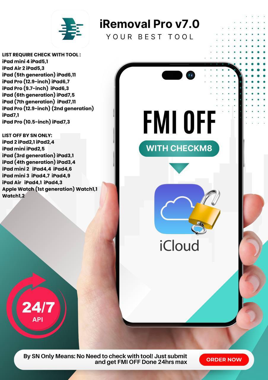 iRemoval PRO FMI OFF By SN - AirGSM